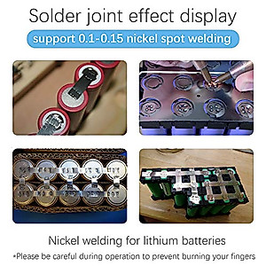 Spot Welder Rechargeable Upgraded Enhanced Spot Welding Machine 6700Mah Battery for Energy Storage Protable Spot Welding Equipment with USB Fast Charging