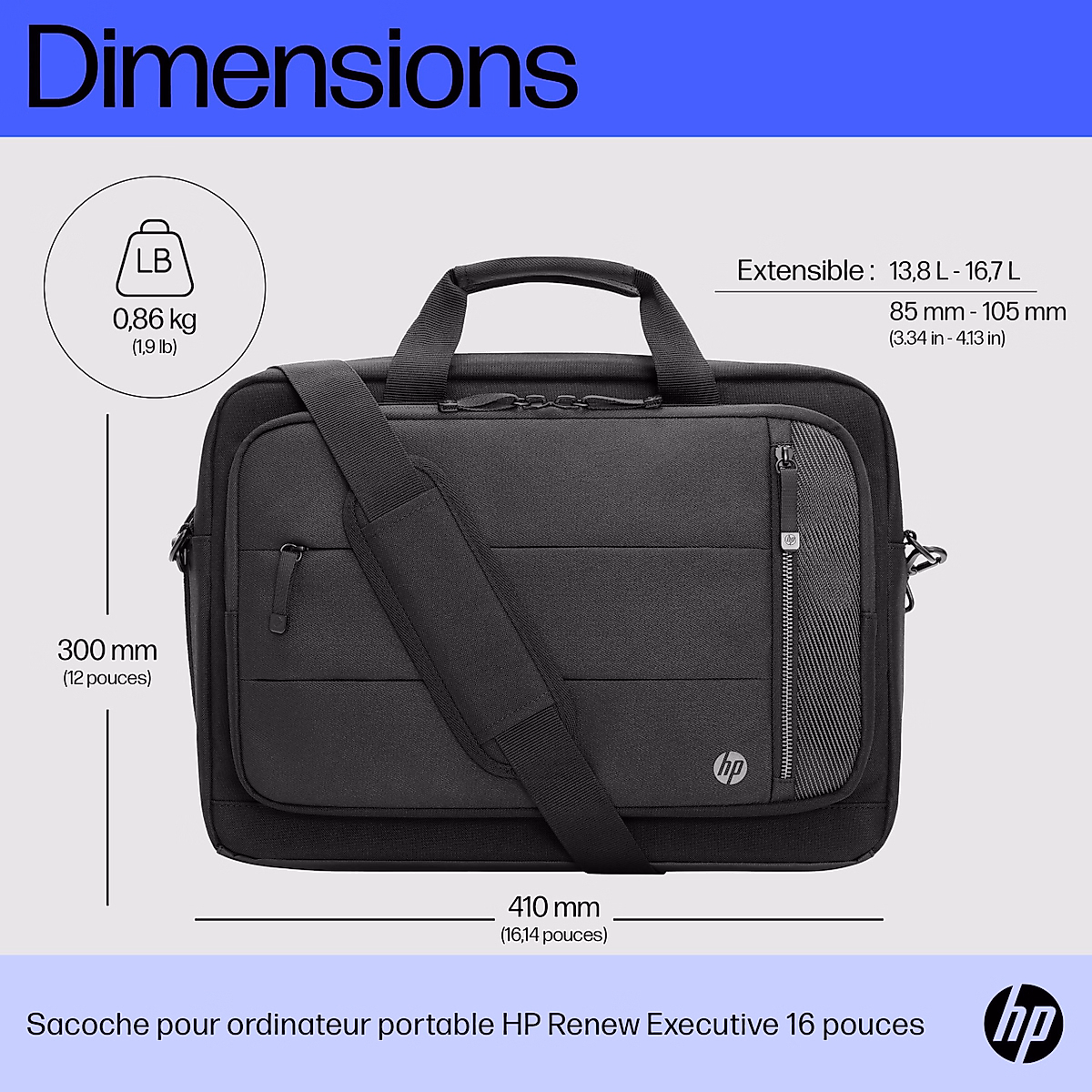HP Renew Executive 6b8y2aa Laptop Shoulder Bag
