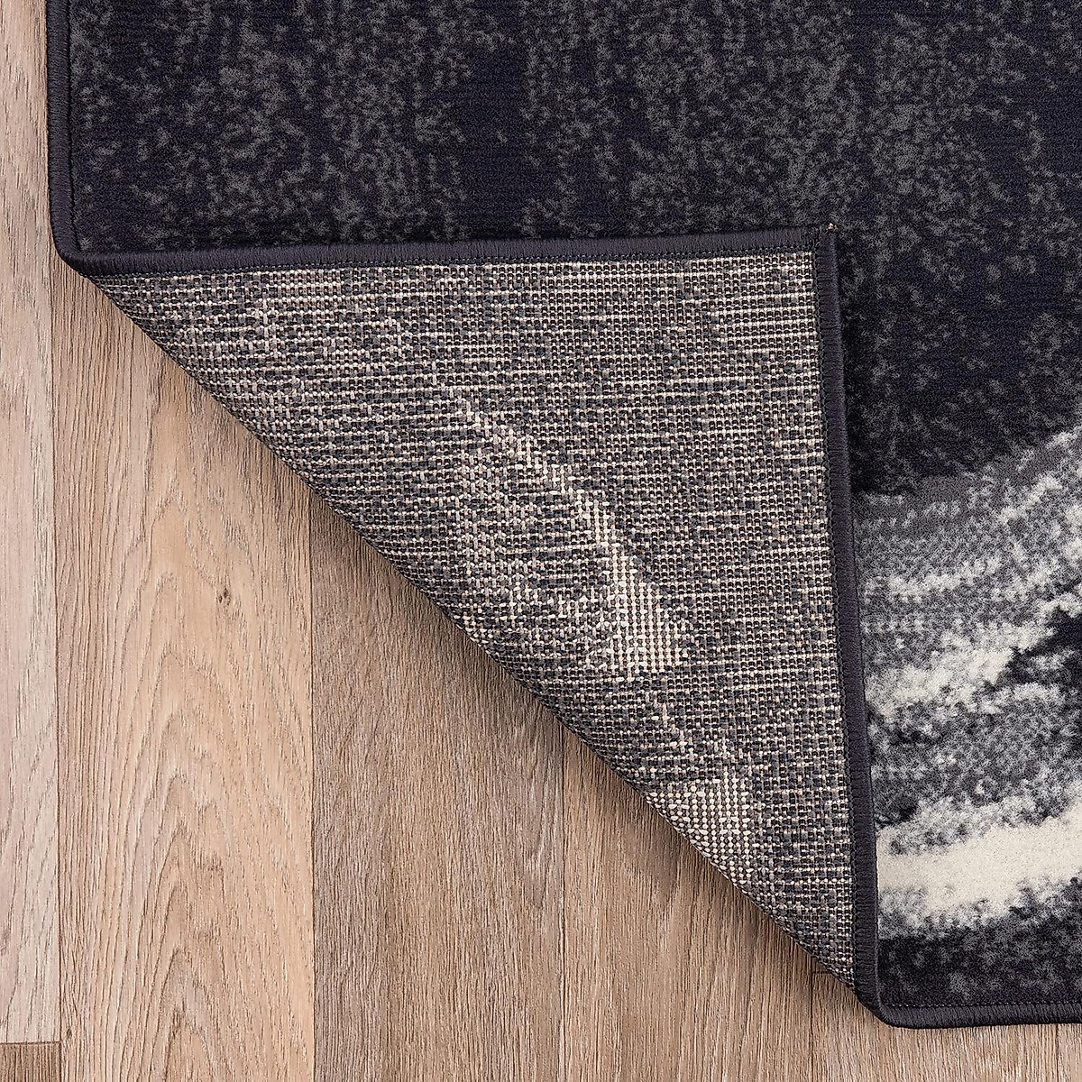 Rugshop Contemporary Bohemian Soft Area Rug 8' x 10' Dark Gray