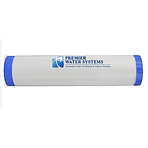 Premier Whole House Water Filter Cartridge: Bone Char for Fluoride Removal 4.5" x 20" Compatible with Big Blue 20" Housing