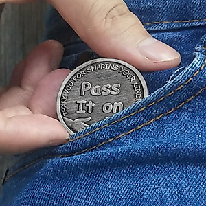 5 Pcs Rainbow Kindness Token Appreciation Coin Pass It on Gift