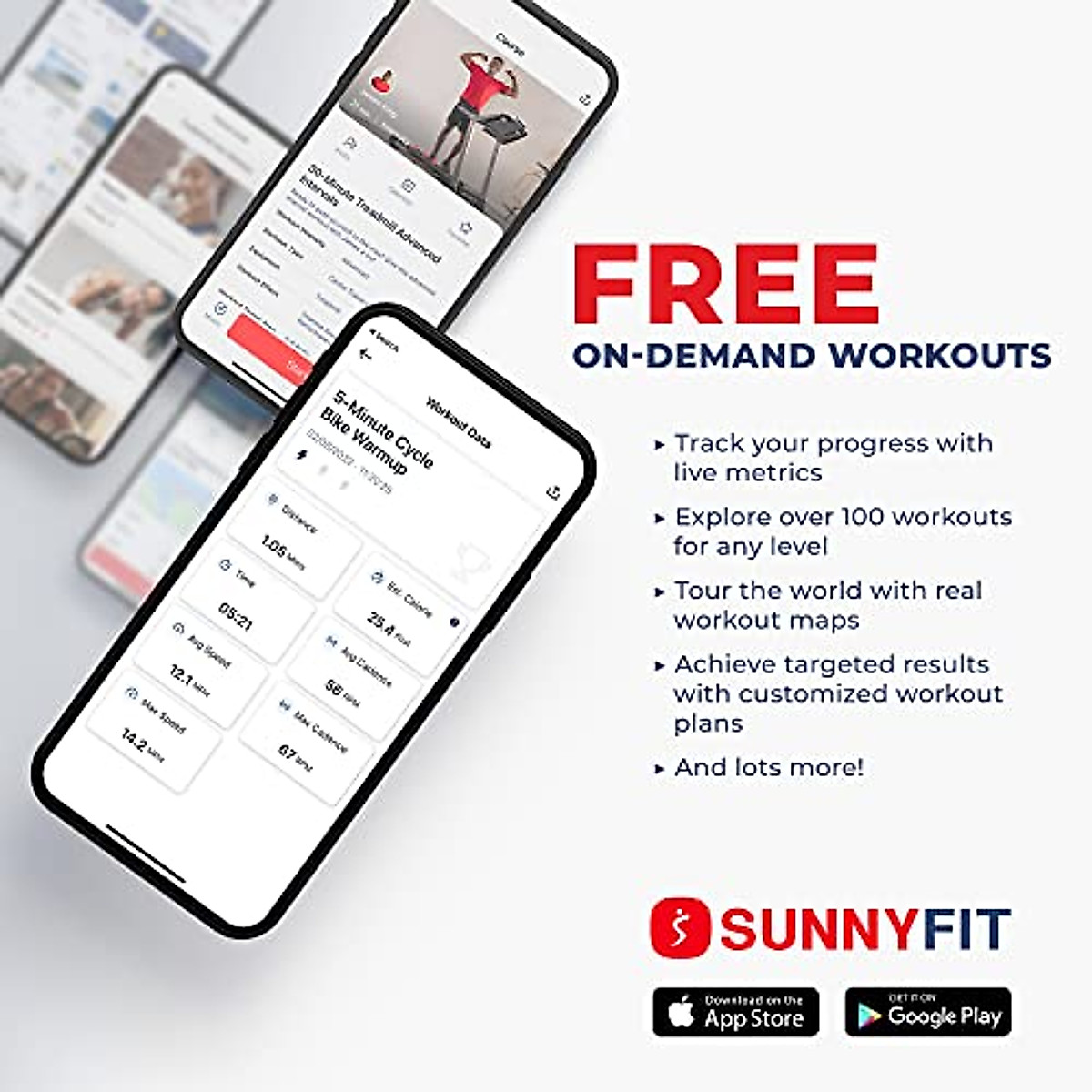 Sunny Health & Fitness Endurance Premium Magnetic Resistance Interactive Indoor Cycling Exercise Bike with Exclusive SunnyFit® App Enhanced Bluetooth Connectivity - SF-B1877SMART Gray