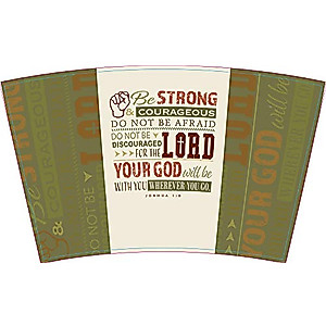 Be Strong and Courageous Stainless Steel 16 oz Travel Mug with Lid