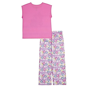 Wewearcute Girls' 2-Piece Loose-fit Pajama Set, Soft & Cute for Kids, JUST CHILL, 6