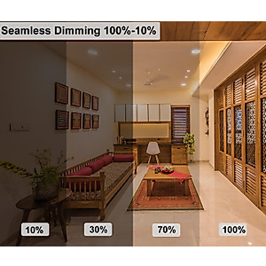 Vannise Halogen Light Bulbs E26 PAR16 - High Output 350LM PAR16 Bulb 39W, Equivalent 45W, 6PCS Long Lasting PAR16 Flood Bulb Dimmable with 2800K Warm White, PAR16 Halogen Bulb 39w for Ceiling Lights