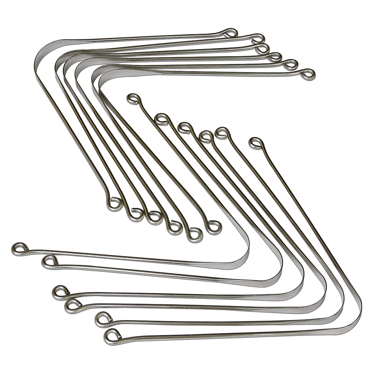 High Grade Stainless Steel Tongue Cleaner, Set of 12, for Bad Breath Treatment Naturally