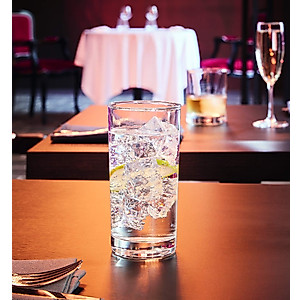 Arc Cardinal ArcoPrime Straight Sided Beverage/Cooler Glass, 16 Ounce Set of 12, Clear