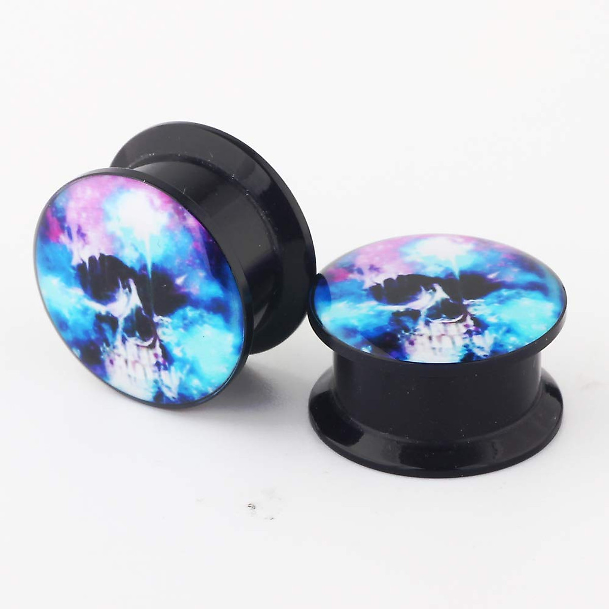 TIANCI FBYJS 5 pairs Acrylic Ear Tunnels Plugs Expander 00 Gauges Stretcher Earrings Screw Ear Piercing Body Jewelry (10mm=00g)