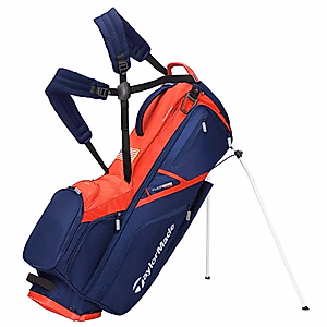 Taylor Made Flextech Crossover 2021 Stand Bag(Navy/RED/White) USA 14-Way top, Navy FlagRedWhite