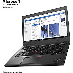 Lenovo Notebook 20FW002DUS 14inch ThinkPad T460p i5-6440HQ 8GB 256GB SSD HD Graphics 530 Windows 10 Professional Retail (Renewed)