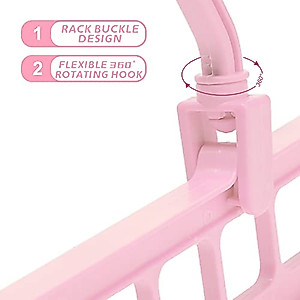 Closet Organizer and Storage, 5 Pack Multifunction Sturdy Closet Organizer Hanger, Upgraded Smart Space Saving Hangers for Closet Storage, Closet Organization for Clothes, Shirts and Dresses