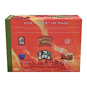 Magic The Gathering The Brothers War Gift Bundle | Foil Transformers Card, 1 Collector Booster, 8 Set Boosters, and Accessories
