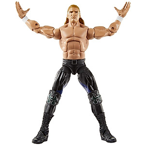 WWE Elite Collection 2-Pack: Triple H & Chyna 6-in Action Figures with 2 Sets of Swappable Hands & Superstar Accessories; Ages 8 Years Old & Up ​