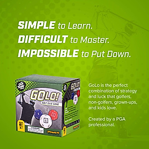 Zobmondo!! GOLO Golf Dice Game | for Golfers, Families, and Kids | Portable Fun Game for Home, Travel, Camping, Vacation, Beach | Award Winner