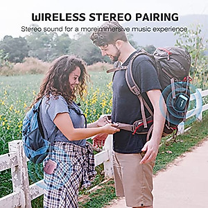 comiso IPX7 Waterproof Bluetooth Speakers, Portable Wireless Speakers with Rich Bass HD Sound, Small Compact Floating Speaker with 20H Playtime for Beach, Pool, Shower, Outdoor Travel - Rose Gold