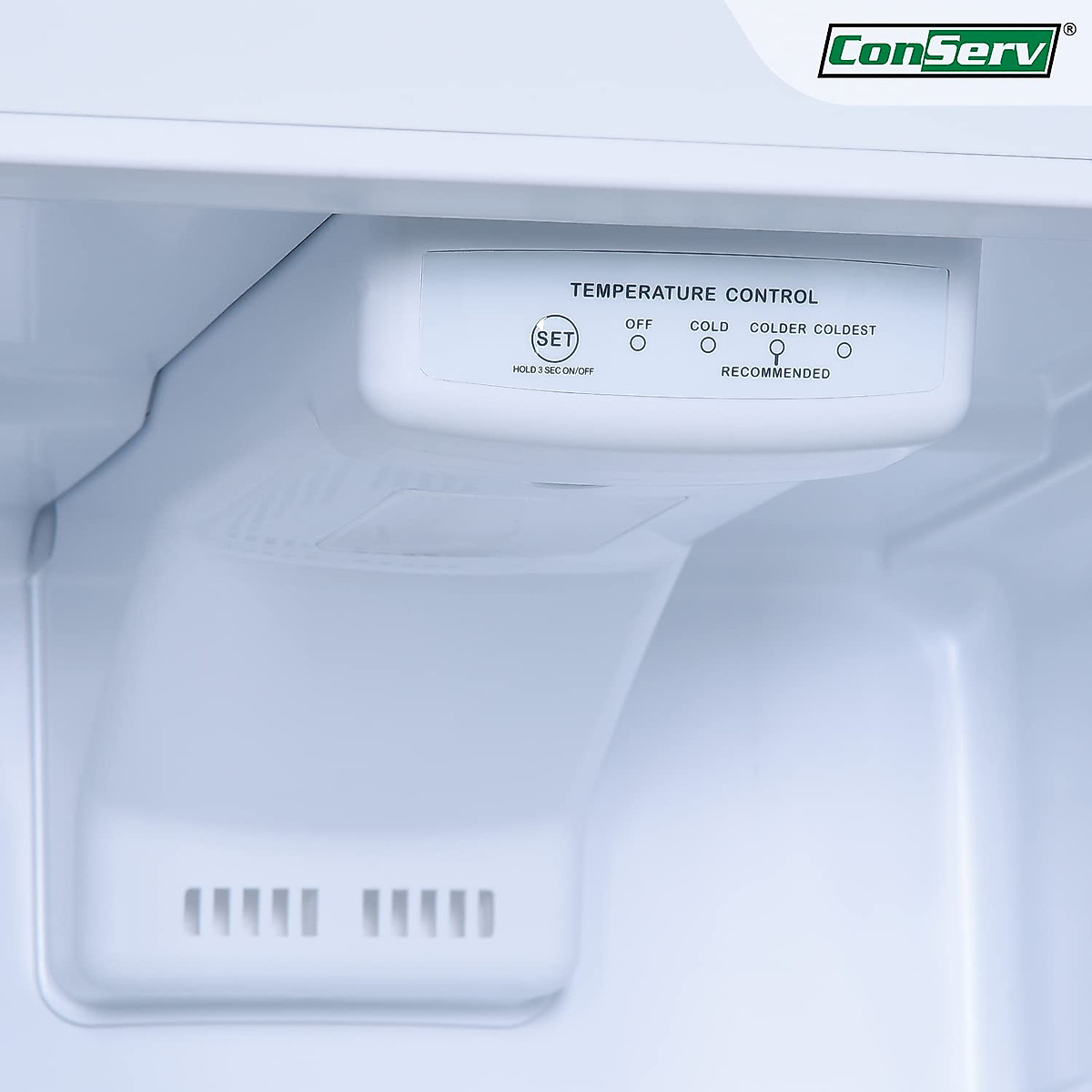 Conserv 24" Wide 10 cu.ft.Top Freezer Refrigerator Stainless