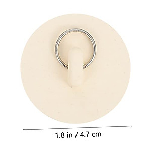 HOLIDYOYO 6pcs Rubber Sink Stopper Kitchen Sink Plug Sealing Sink Stopper Bathroom Drain Plug Drain Plug with Bathtub Drain Kitchen Sink Stopper Bathtub Stoppers Tub Drain Parts White