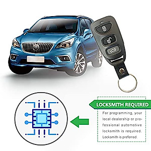 Extra-Partss Keyless Car Key Fob Replacement for Hyundai Elantra (SE SEL) fits 2016 2017 2018 2019 2020 4 Button Remote OSLOKA-423T 95430-F2300 (1)