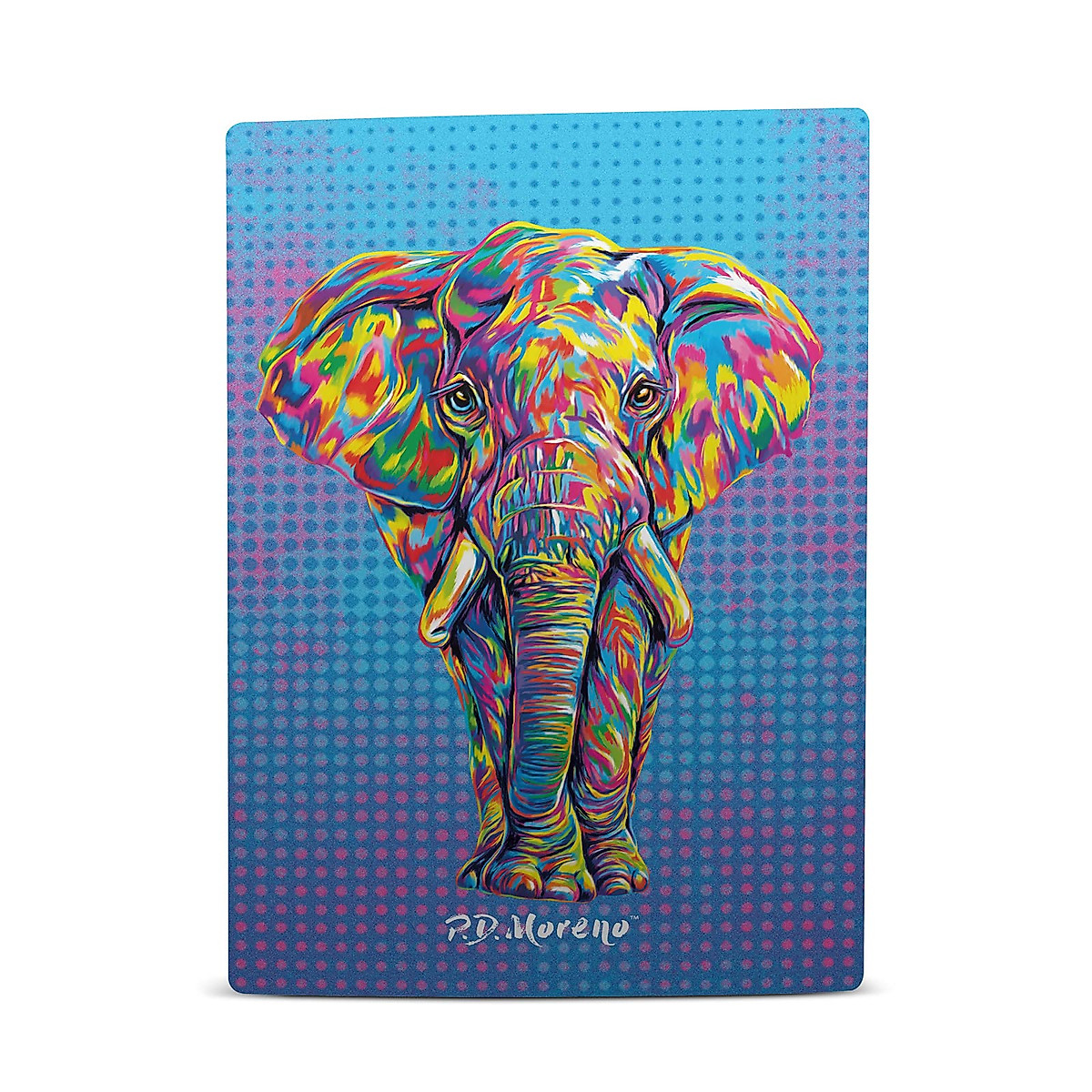 Head Case Designs Officially Licensed P.D. Moreno Elephant Animals II Vinyl Faceplate Sticker Gaming Skin Decal Compatible With Sony PlayStation 5 PS5 Digital Edition Console and DualSense Controller