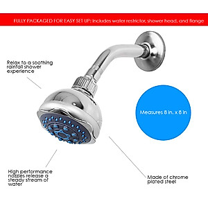 Home Basics SH10056 Shower Head, Silver