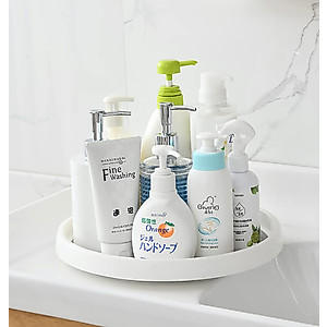 Lawei 2 Pack Lazy Susan Turntable - 12 Inch Non-Slip Kitchen Storage Turntable Spice Rack Organizer for Spices, Condiments, Baking