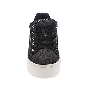 Skechers Women's Plateau-The Views Sneaker, 11 Black