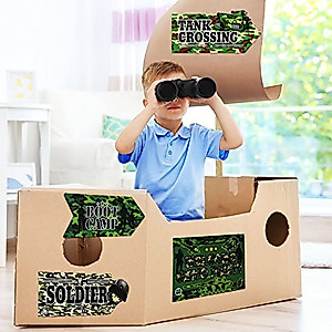 20 Pieces Camo Party Signs Camoflauge Birthday Decorations Camo Signs Camo Birthday Sign Camoflauge Birthday Party Supplies for Kids Boys Military Themed Outdoor Indoor Decor, 10 Styles