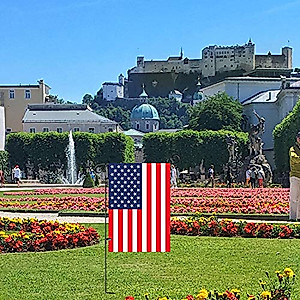 Garden Flag Stand, Yard Flag Holder,Garden Flag Hanger,Banner Pole with one Tiger Clip,Fall Decor for Outdoor Garden Lawn