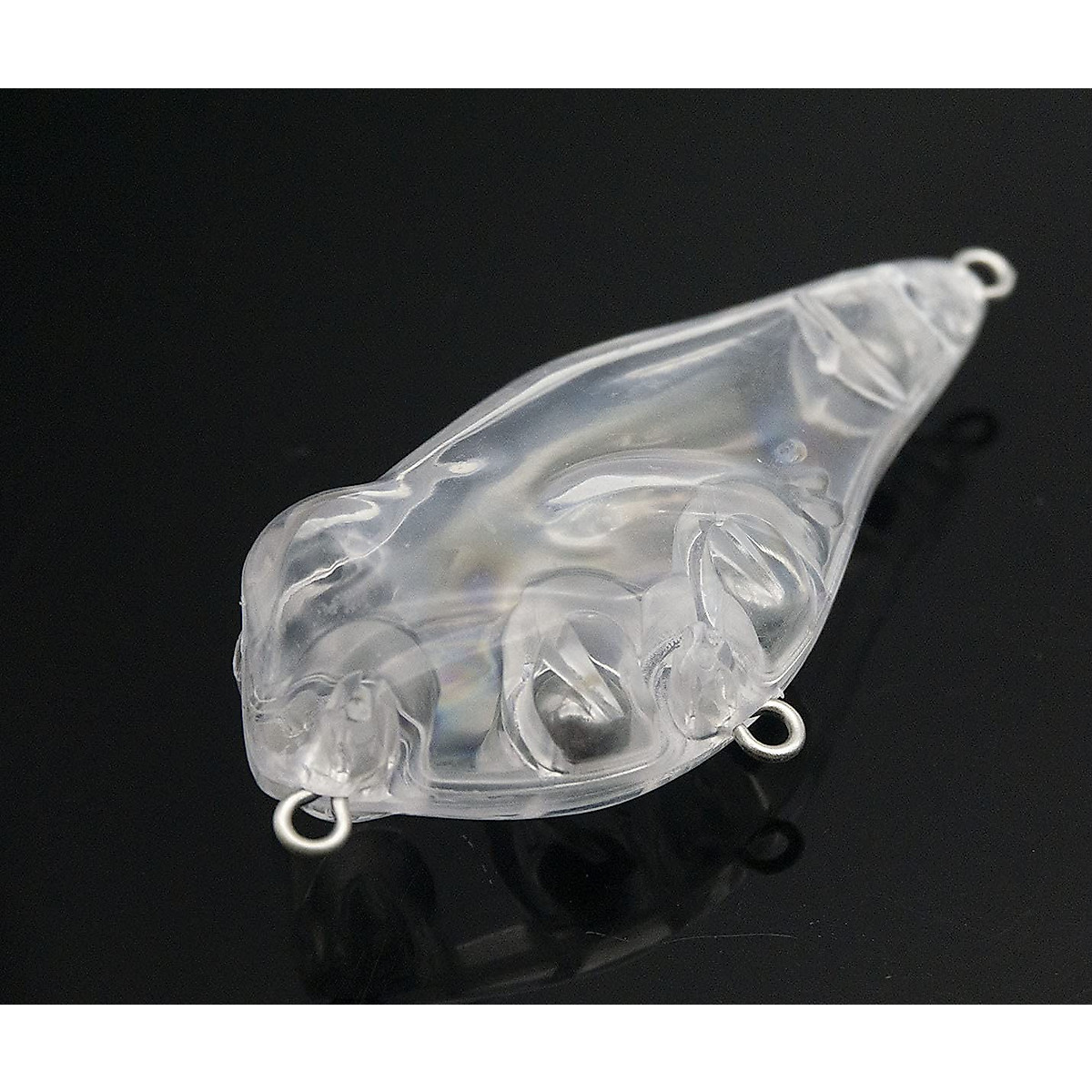 10PCS Unpainted Lure Blanks 7.78g 6.4cm Crankbait Baits Simulation Blank Body Clear Hard Baits Trout Salmon Minnow Lure Popper Lures Topwater Freshwater 8278