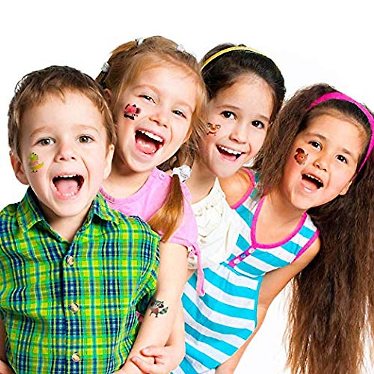 PHOGARY 200 Pieces 20 Sheets Animals Theme Temporary Tattoos Zoo Patterned Body Art Waterproof Tattoos for Kids