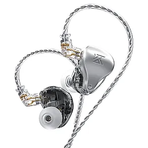 KZ AST 24 Units Balanced Armature in-Ear Studio Monitor Headphones(Silver, No Mic)