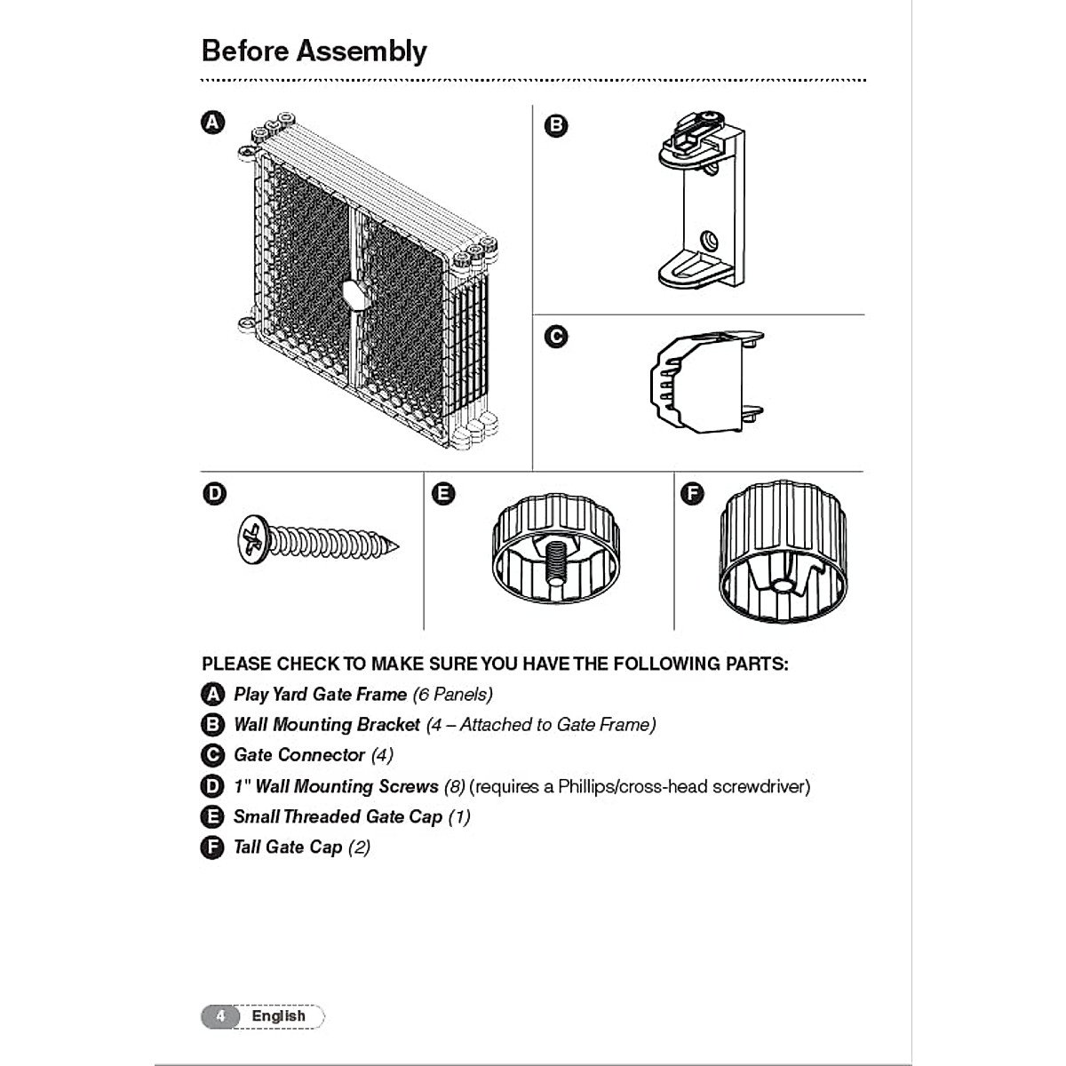 Regalo Plastic 192-Inch Super Wide Adjustable Baby Gate and Play Yard, 2-In-1, Bonus Kit, Includes 4 Pack of Wall Mounts