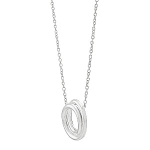 Silpada 'Karma Swirl' Pendant Necklace in Sterling Silver, 18" + 2"