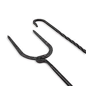 Barebones Roasting Sticks (2)- BBQ Accessories, S'more Sticks and Hot Dog Roasting Sticks for Campfire - Large Metal Skewers