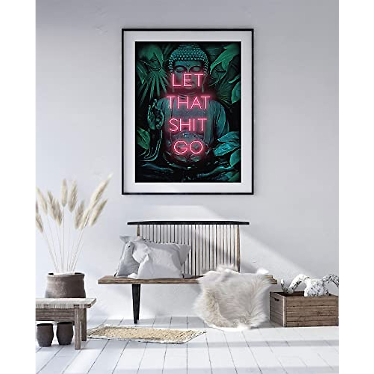 5D Diamond Painting Kits for Adults Beginners,Buddhism Buddha Diamond Art Kit,DIY Full Round Drill Religious Gem Art Kits with Inspirational Motivational Zen Quote,Home Wall Decor 12 x 16 Inch