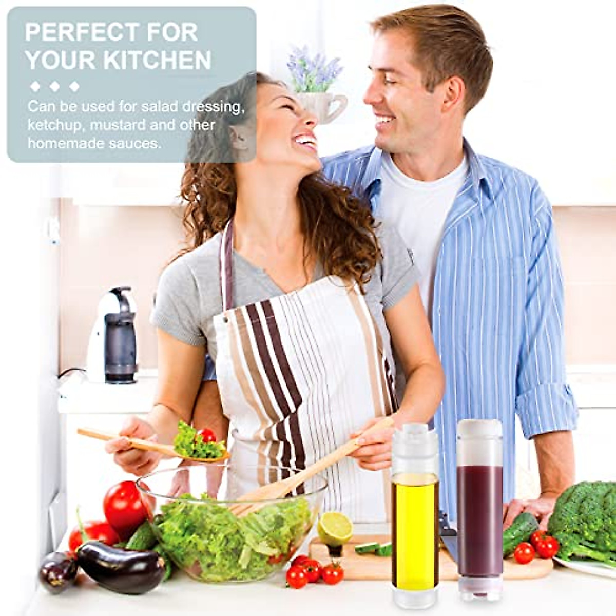 3 Pcs 16 oz Inverted Plastic Squeeze Bottles, Refillable Tip Large Valve Dispenser Condiment Squeeze Bottle for Sauces Ketchup Sour Cream Self Sealing Syrup Dispenser for Restaurants (White)