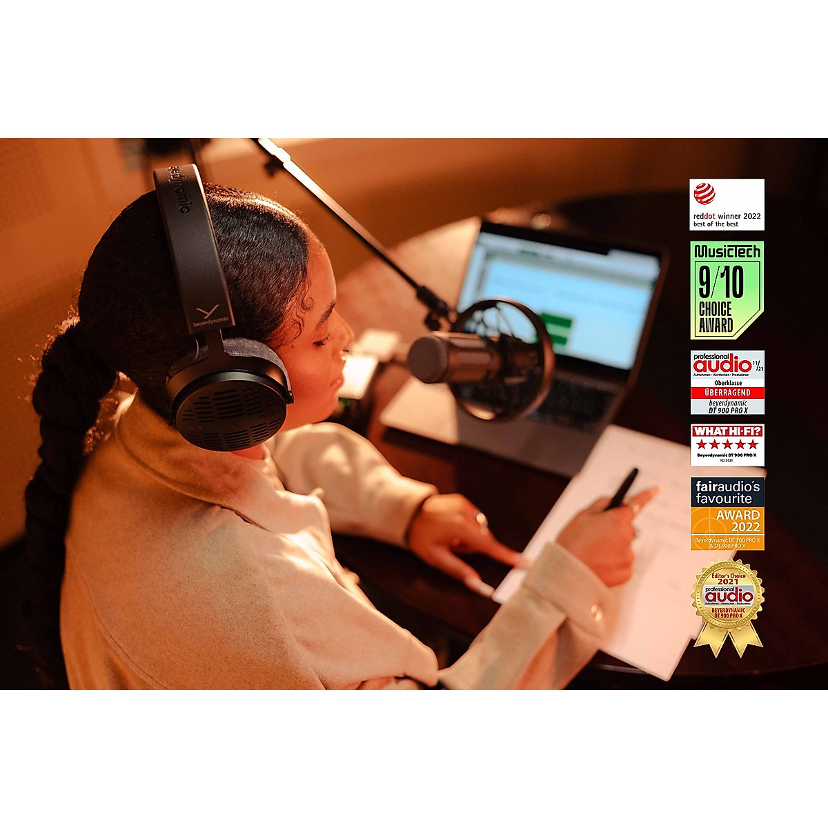 beyerdynamic DT 900 PRO X Open-Back Studio Headphones with Stellar.45 Driver for Mixing and Mastering