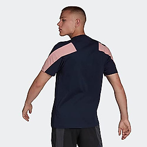 adidas Men's Future Icon Single Jersey Tee, Legend Ink/Wonder Mauve, Large