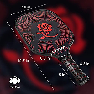 YDXIZCQ Fiberglass Pickleball Paddles Set YD-BR00001 Include Pickleball Paddles*2 Indoor Ball*2 Outdoor Ball*2 Carrying Bag*1 …