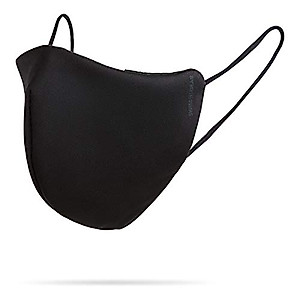 SwissGear Black Reusable Washable & Water-Resistant No-Fog Face Mask with Nose Wire, 1 Count (Pack of 1)