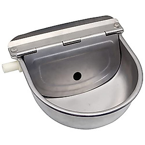 Automatic Dog Feeder Trough Bowl Dispenser Waterer for Pet Dog Horse Cattle Goat Sheep Water Stainless Steel Farm Tool