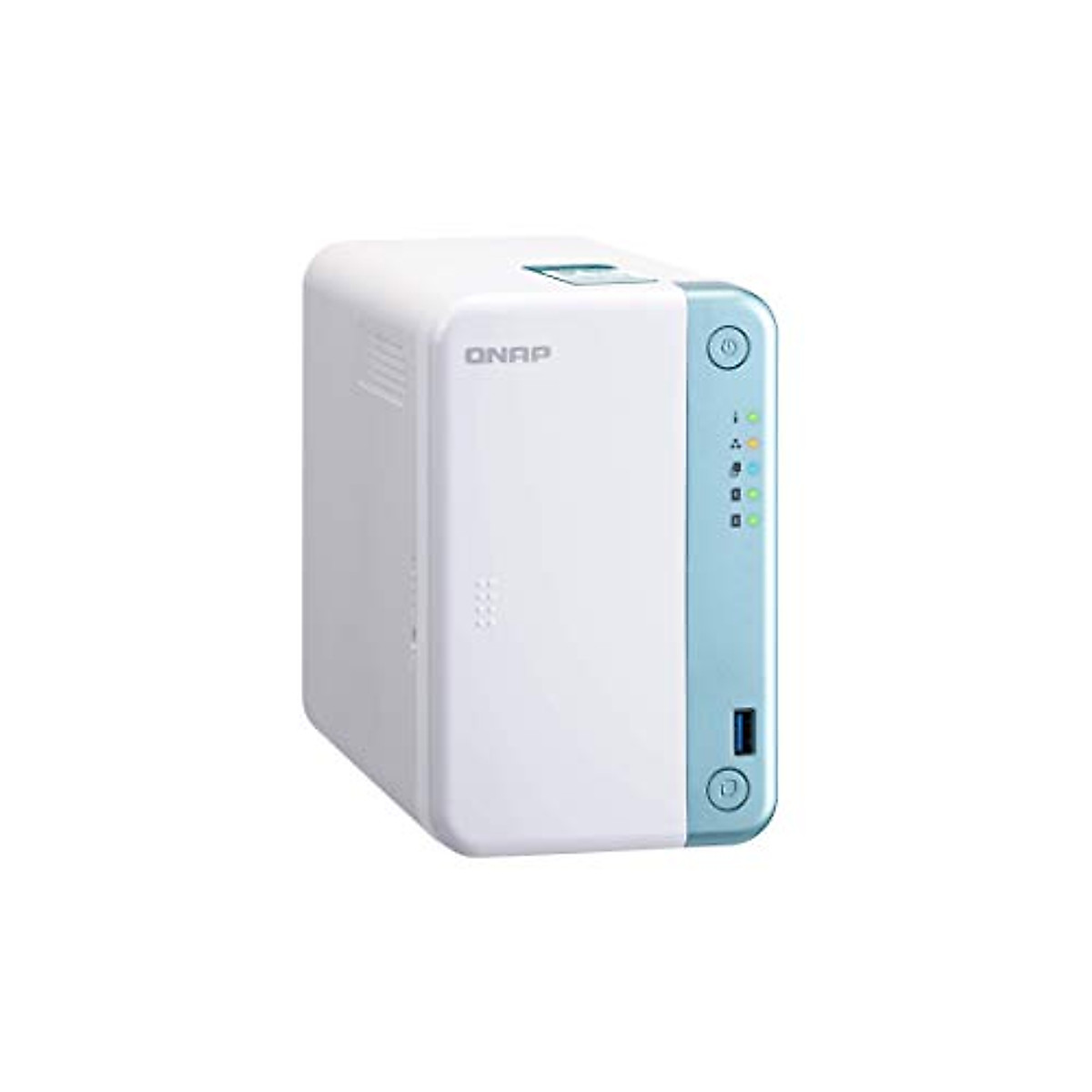 QNAP 2 Bay Home NAS with 4TB Storage Capacity, Preconfigured RAID 1 Seagate IronWolf Drives Bundle, 1GbE Ports (TS-251D-4G-24R-US)
