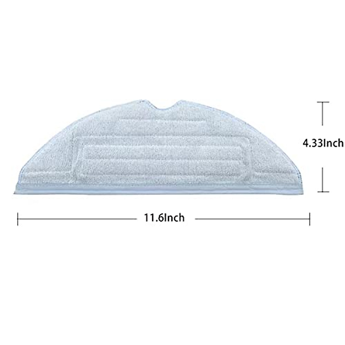 Vacuum Mop Replacement Pad for Roborock T7S T7S S7 Plus Reusable Hard Floor Robot Cleaner Cloth, Lenmu Mica Microfiber Soft Pad 4 Pack