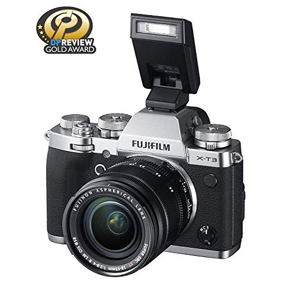 Fujifilm X-T3 Mirrorless Digital Camera w/XF18-55mm Lens Kit - Silver