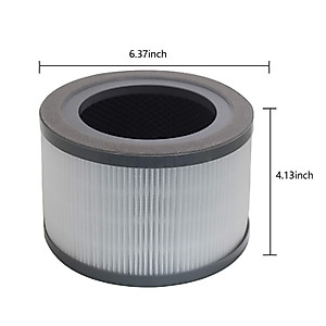 2 Pack Vista 200 3-in-1 True HEPA Filter Compatible with Levoit Vista 200, Vista 200-RF Air Purifier