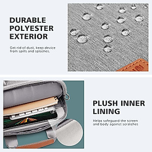 NIDOO Laptop Shoulder Bag for 13" MacBook Pro M2 M1 / 13.6" MacBook Air M2 / 12.9" iPad Pro M1 / 13" Surface Pro X 8 / Surface Laptop Go, Vertical Laptop Sleeve for 13" Galaxy Book Pro/Dell XPS 13