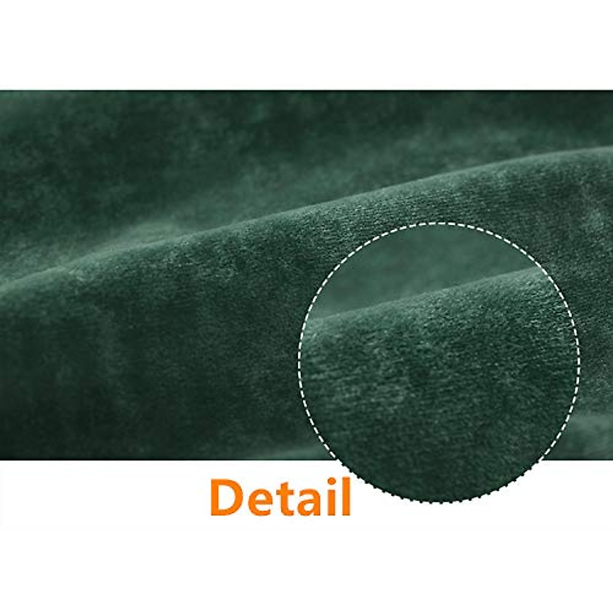 MYRU 1 Pair Nordic Velvet Curtains Dark Green Luxury Blackout Curtains for Bedroom and Living Room (2 X 54 by 96 Inch,Dark Green)