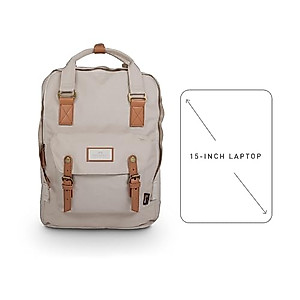 Doughnut Travel Laptop Backpack, Slim Durable Daypack Backpacks, Water Resistant Computer 18L Bag for Men & Women Fits 14 Inch Notebook(CLASSIC STONE)