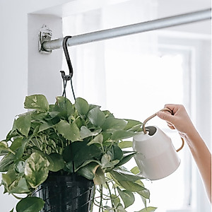 15Pcs S Shaped Hooks Matte Finish S Hooks Aluminum Heavy Duty S Hooks for Hanging Plants Coffee Cups Pots and Pans Clothes in Kitchen Bathroom Workshop Garden, Matte Black