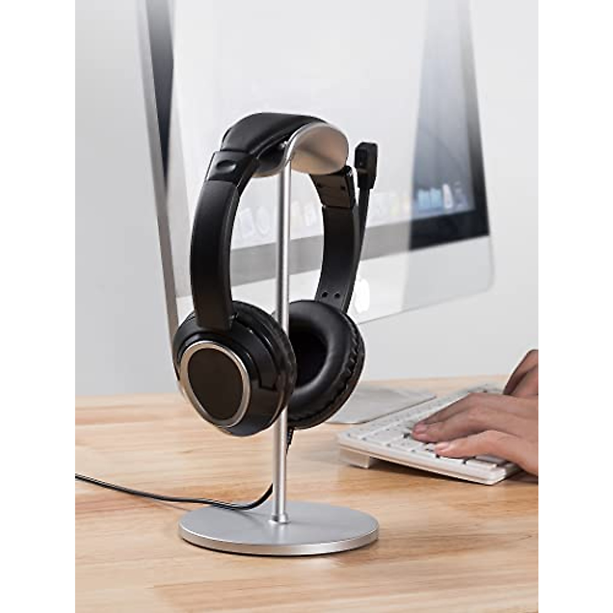 FangFANGFa DG-S Headphone Stand, Desktop Headset Holder, Aluminum Supporting Bar for All Headphones. DG-S (Silver)